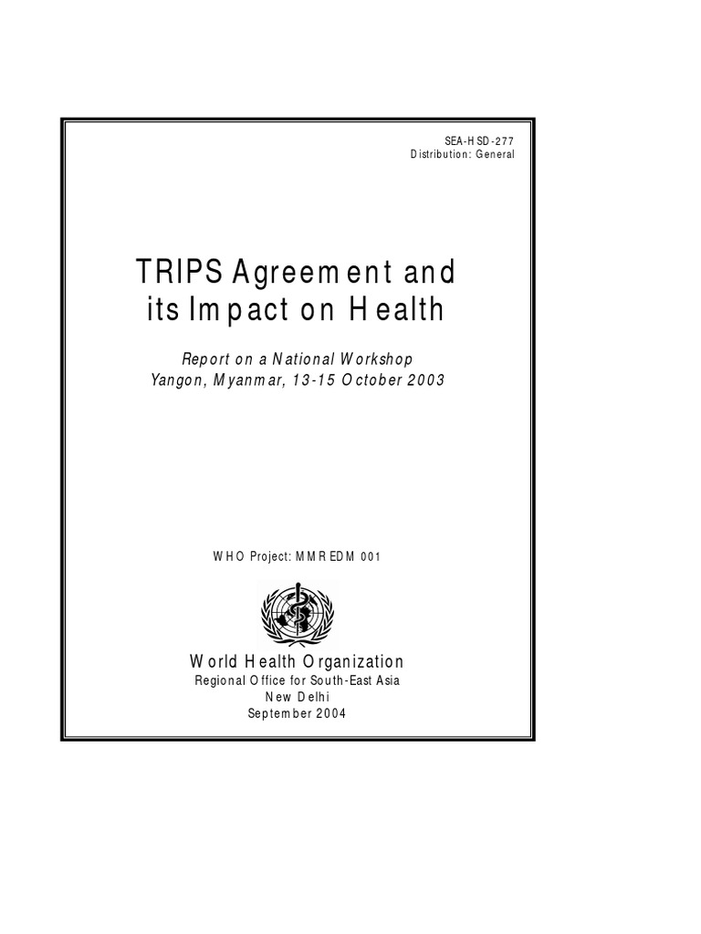 B0511 | Download Free PDF | Trips Agreement | Patent
