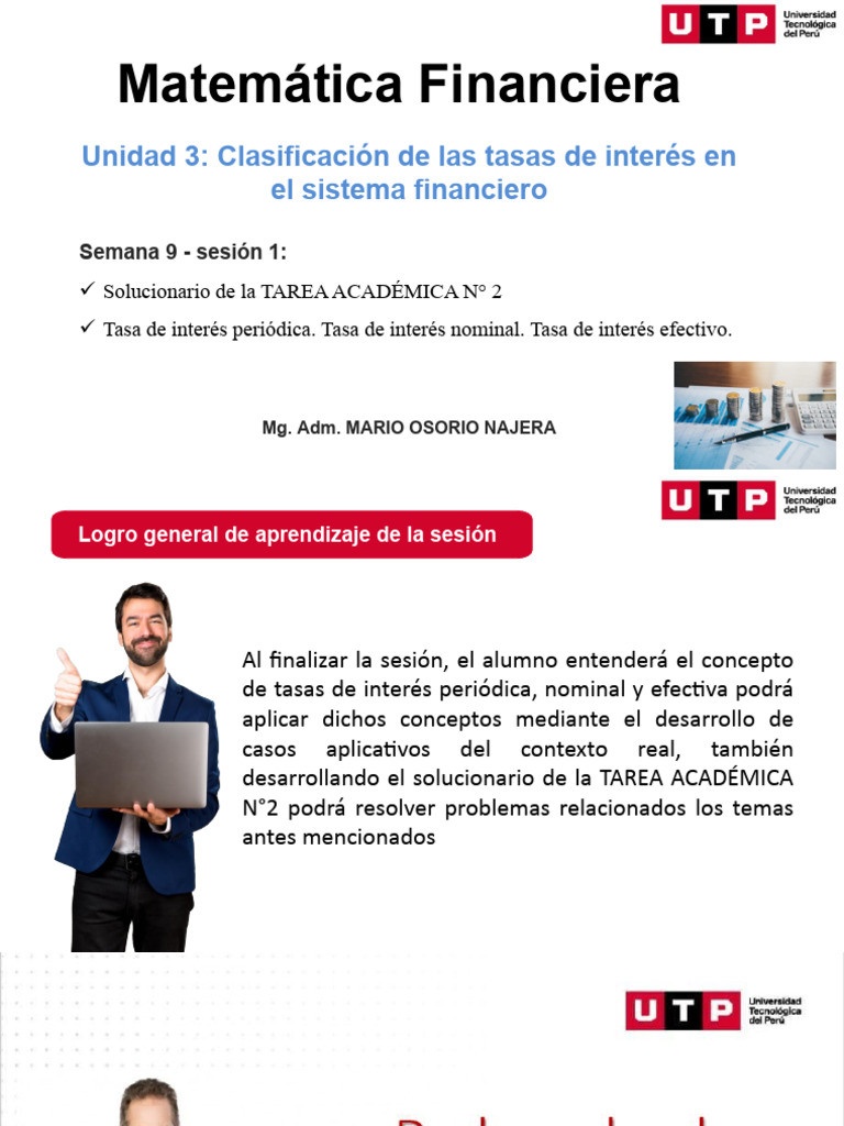 S09 - s1 - Tasa de Interés Periódica - Tasa de Interés Nominal - Tasa ...