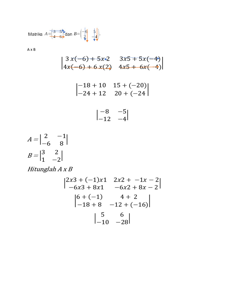 Latihan Matriks | PDF | Teaching Methods & Materials