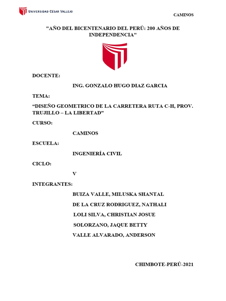 Prueba de Nivel de Logro Final | PDF | La carretera | Carretera de ...