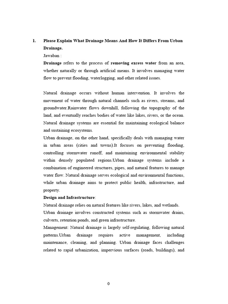 Tugas Drainase Perkotaan | PDF | Storm Drain | Flood