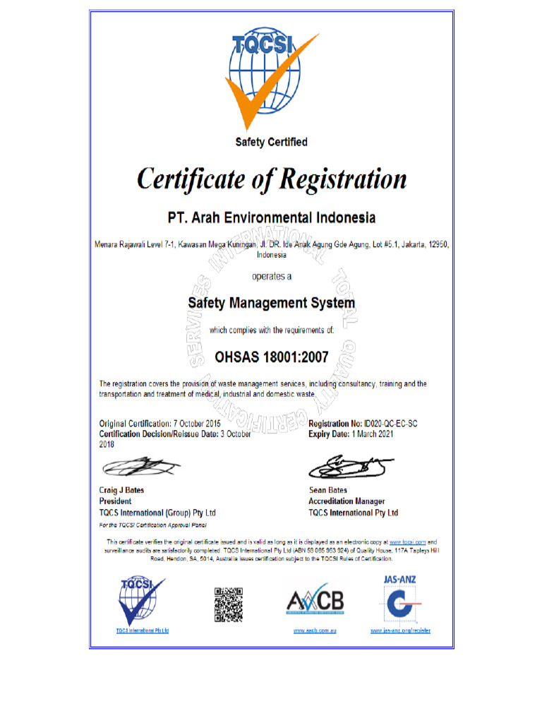 5c. OHSAS 18001 | PDF