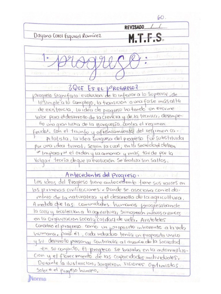 Resumen de "Idea Del Progreso" | PDF