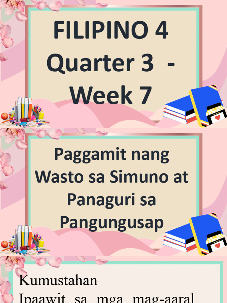 COT-FILIPINO 4-Q3 W7_083740 | PDF