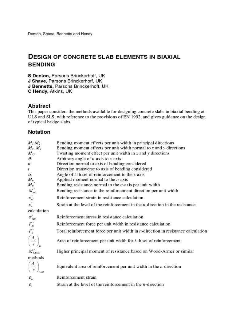 1-4-4 1-4-4-Design of Concrete Slab Elements | PDF | Bending | Stress ...