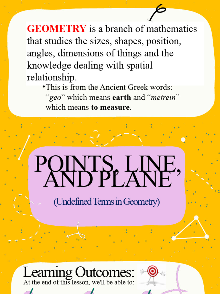 Undefined Terms in Geometry | PDF | Line (Geometry) | Geometry