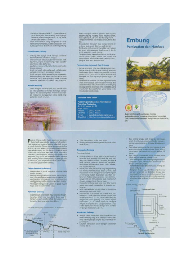 2 Pembuatan Dan Manfaat Embung | PDF