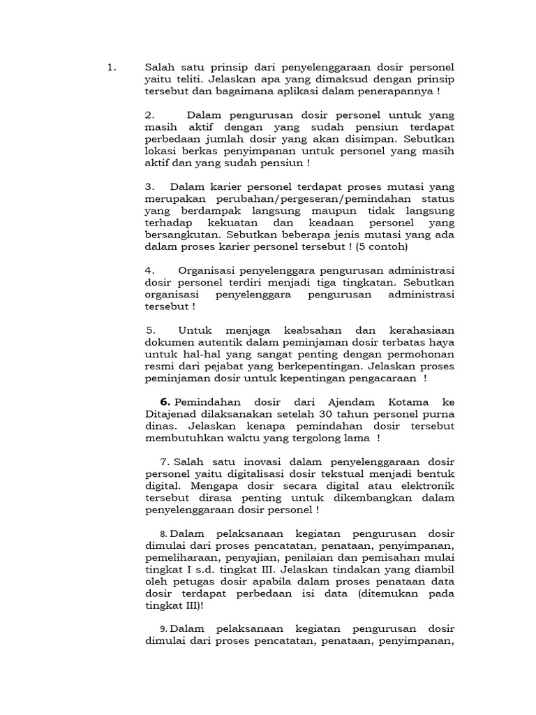 Persoalan Dosir | PDF