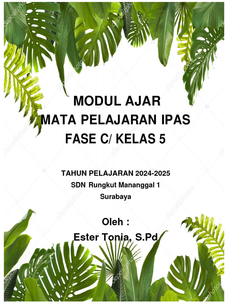 Modul Ajar IPAS | PDF | Karier & Perkembangan | Kajian Bahasa Asing