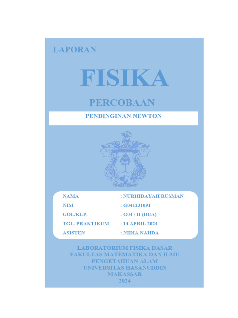 Fisdas Pendinginan Newton | PDF | Sains & Matematika