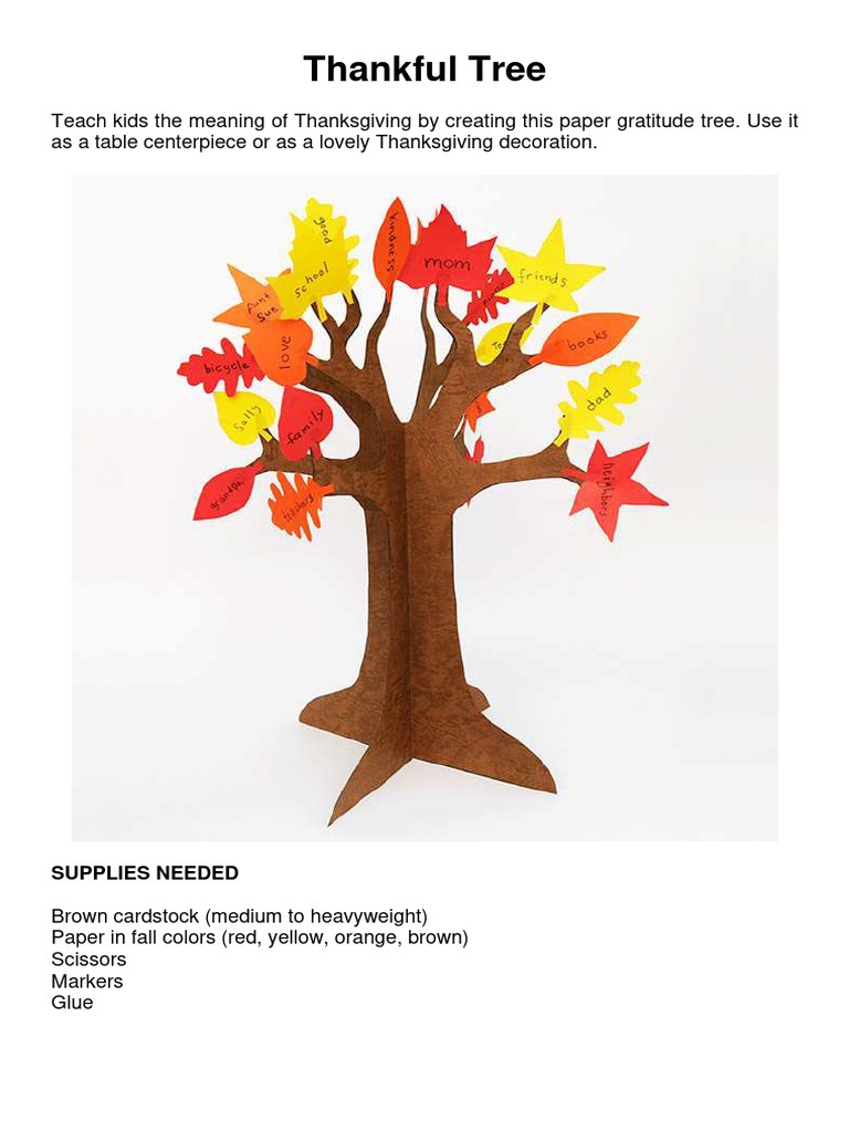 3D Cardboard tree 2 | PDF | Leaf