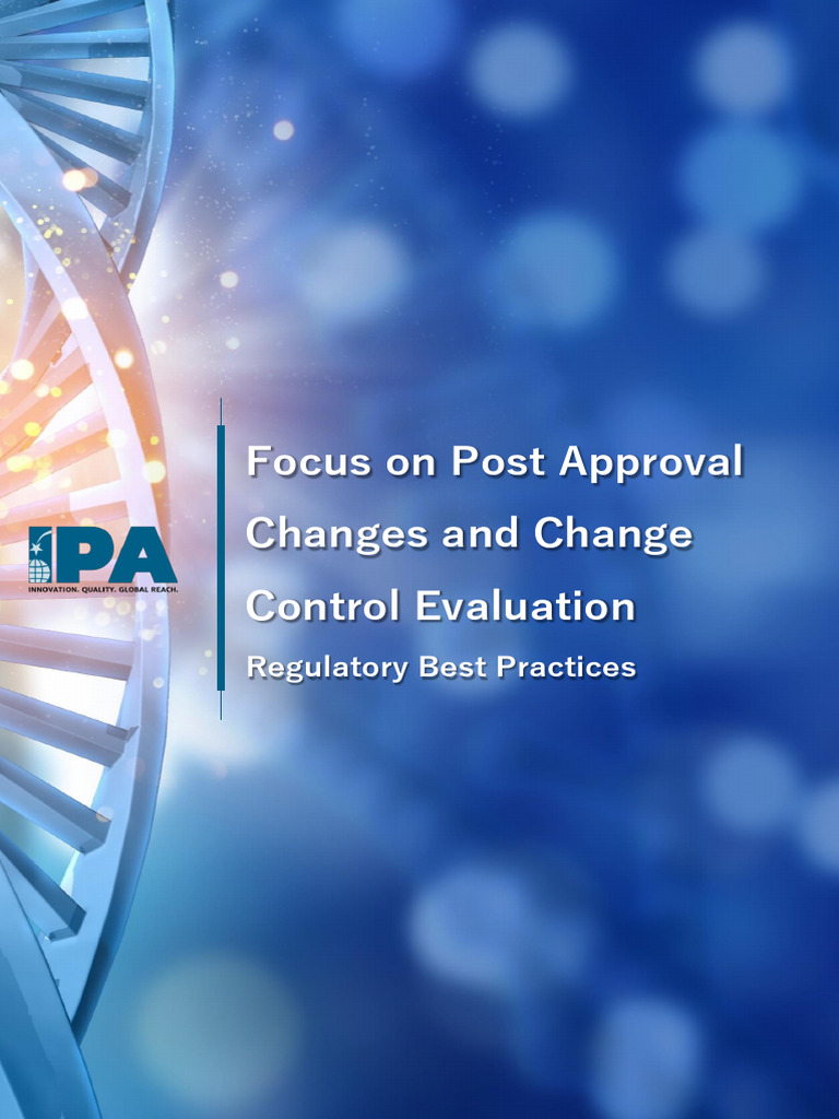Post Approval Changes and Change Control Evaluation | PDF | Food And ...
