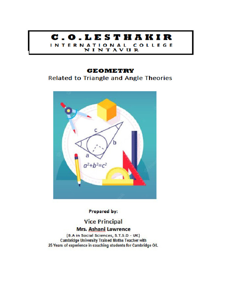 Geometry New | PDF | Triangle | Elementary Mathematics