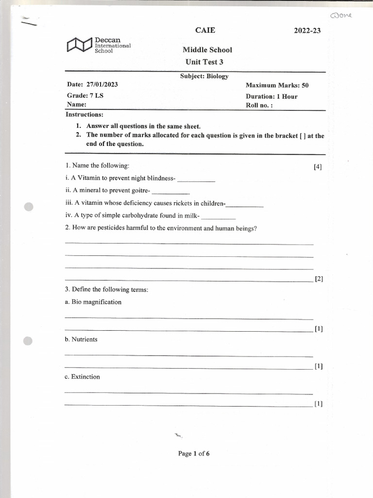 7LS - UT3 - Biology | PDF