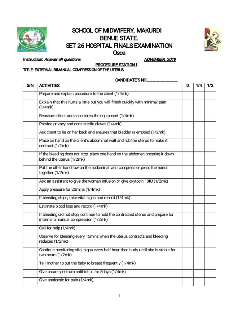 Osce For Practice | PDF