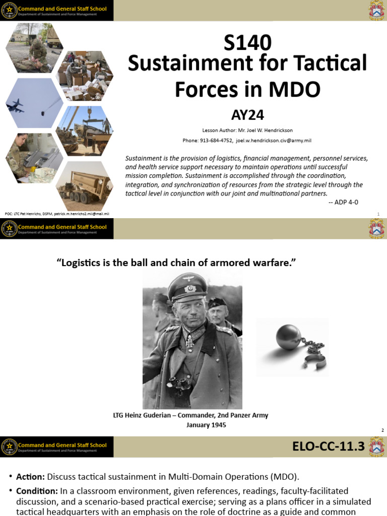S140 Slides | PDF | Brigade | Staff (Military)