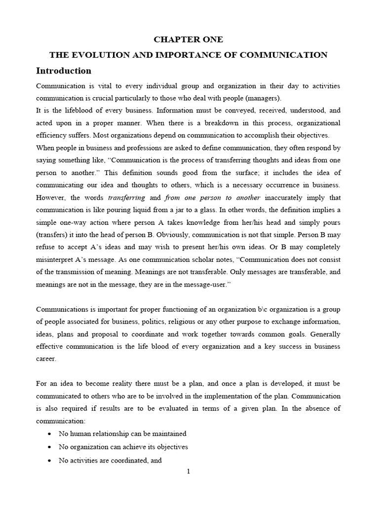 Businss Communication Chapter 1 and 2 | PDF | Communication | Jargon