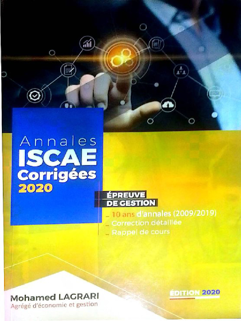 ISCAE ANNALES Corrigées (2020-2023) - MOHAMED LAGRARI | PDF