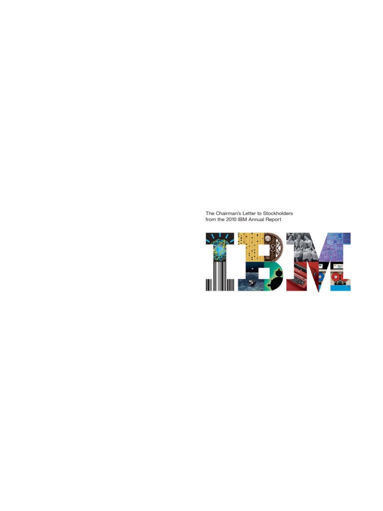 IBM 2010 Annual Report Highlights | PDF | Cloud Computing | Dividend