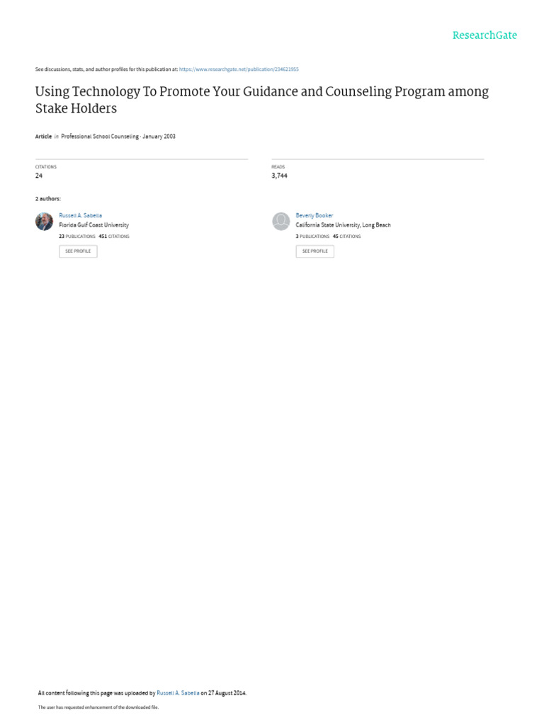 Using Technology To Promote Your Guidance and Coun | PDF | World Wide ...
