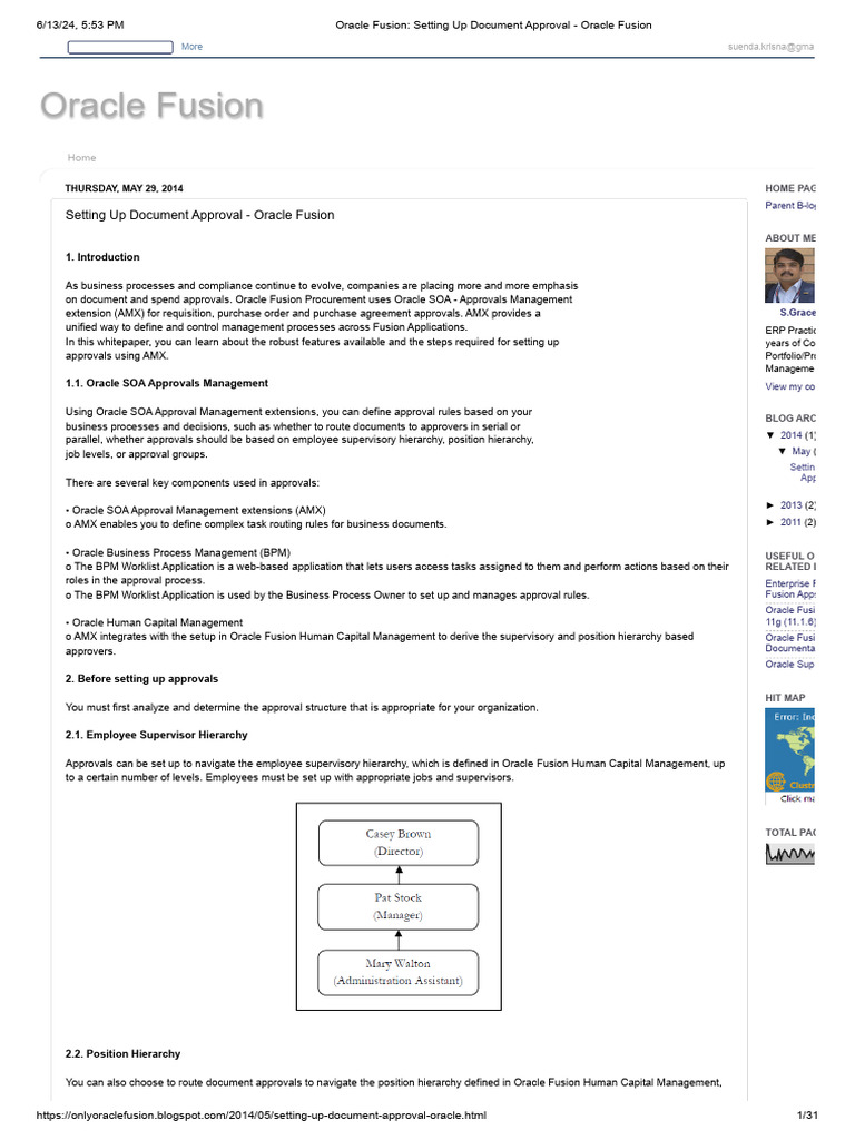 Oracle Fusion - Setting Up Document Approval - Oracle Fusion | PDF | Pl ...