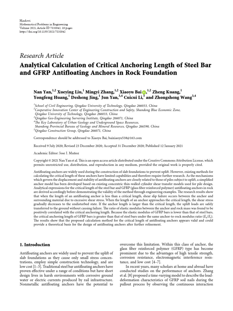 Analytical_Calculation_of_Critical_Anchoring_Lengt | PDF | Young's ...