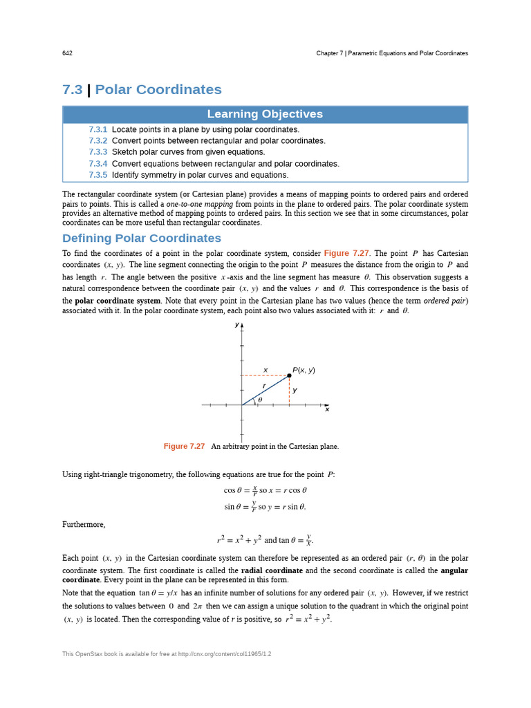 sec_7.3 | Download Free PDF | Coordinate System | Equations