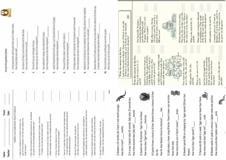 Tuesday Worksheet | PDF