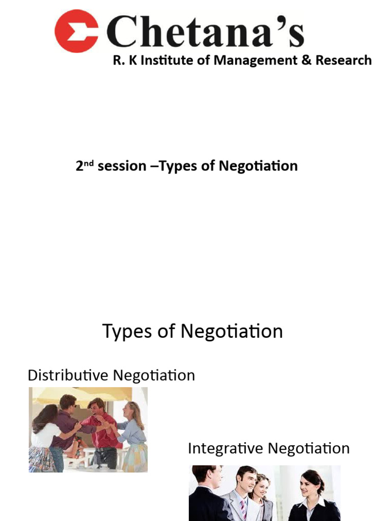 3rd Types of Negotiation | PDF | Negotiation | Bargaining