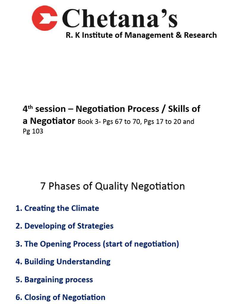 5th Negotiation Process | PDF | Negotiation | Bargaining