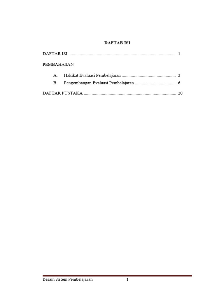 Hakikat Dan Pengembangan Evaluasi Pembelajaran | PDF