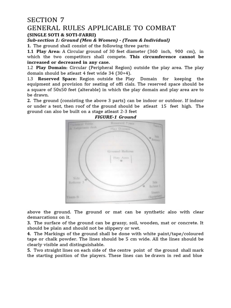 Gatka Rule SECTION7 To 12 | PDF | Sports | Sports Rules And Regulations