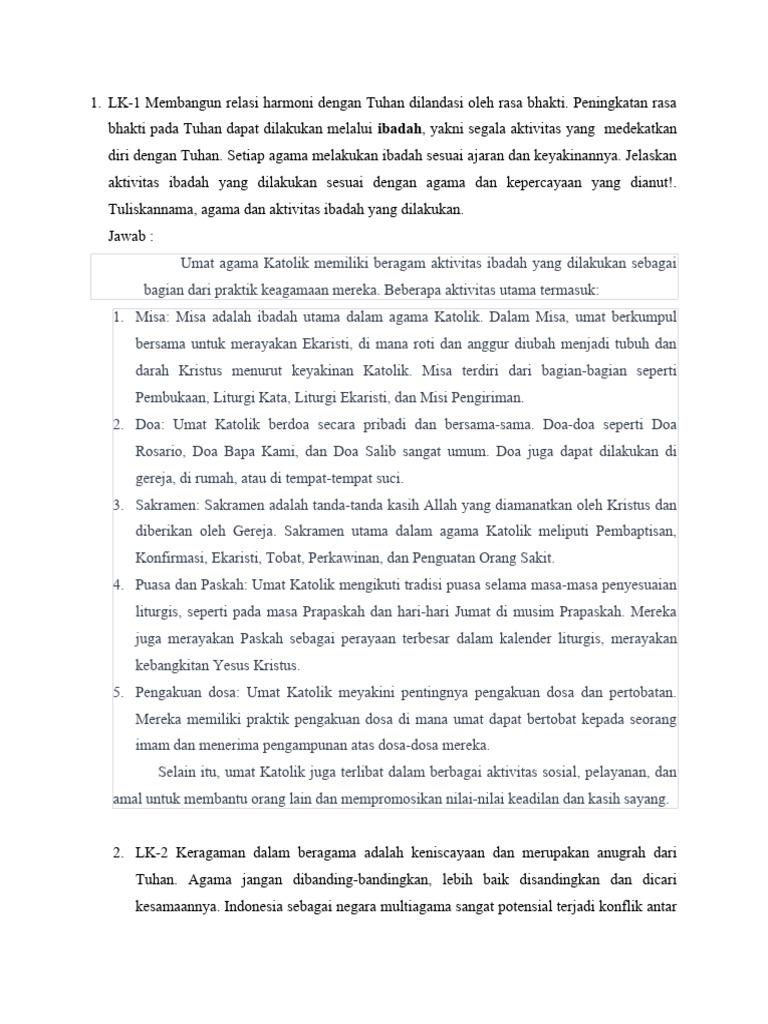 Kel. Harmoni 2 THK | PDF