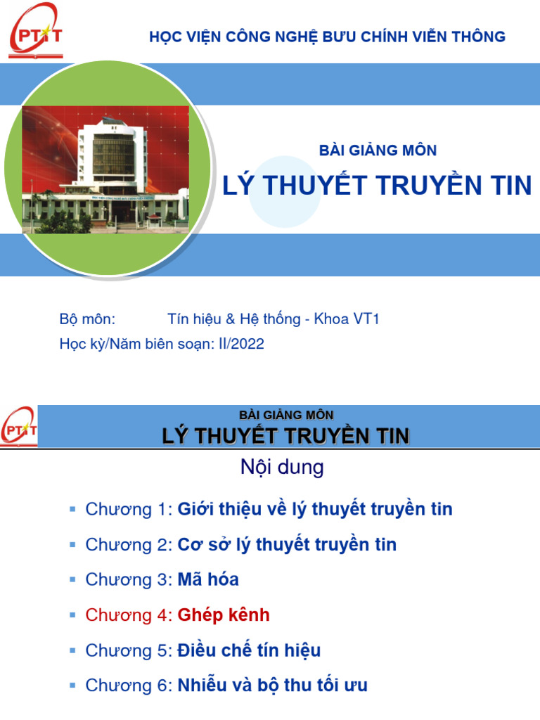 C4-Lý thuyết Truyền Tin 2022 | PDF