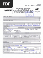 Formular 010 ANAF Editabil | PDF