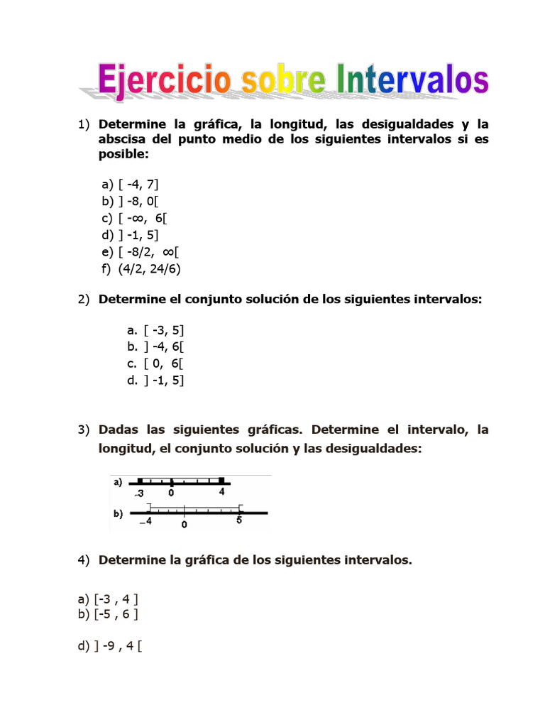 Ejercicio Sobre Intervalos NGL21 | PDF