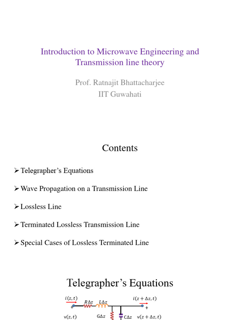 Lec2_notes | PDF | Transmission Line | Waves Lec2_notes | PDF | Transmission Line | Waves