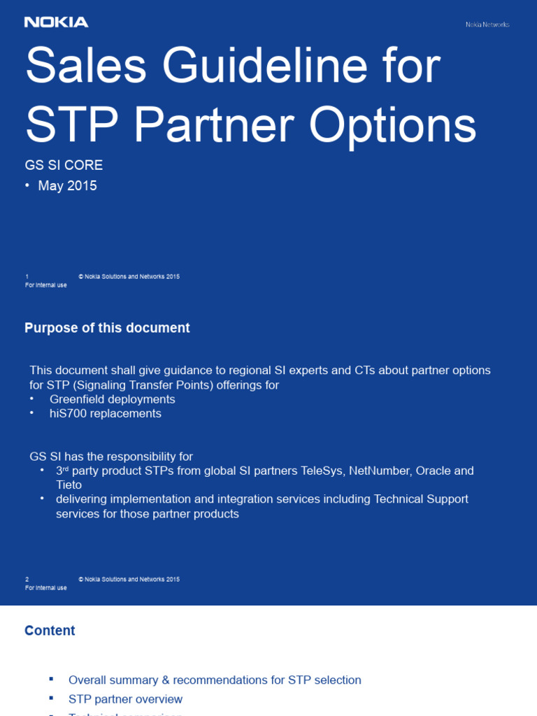 SI Recommendation For Signaling Transfer Points (STP) | Download Free ...