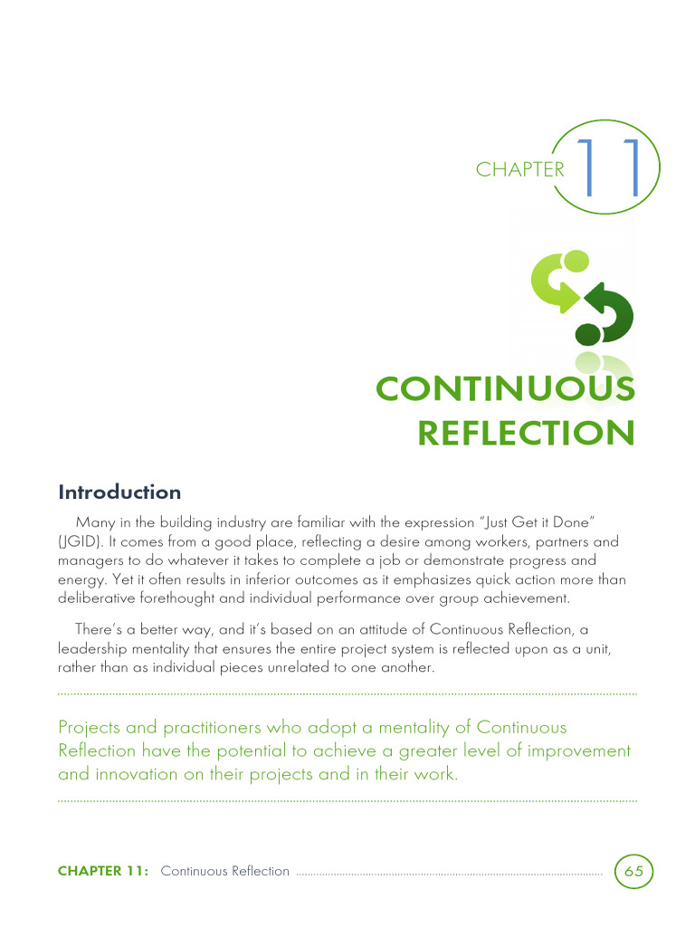 TDC-CH11-Continuous-Reflection | Download Free PDF | Mindset | Creativity