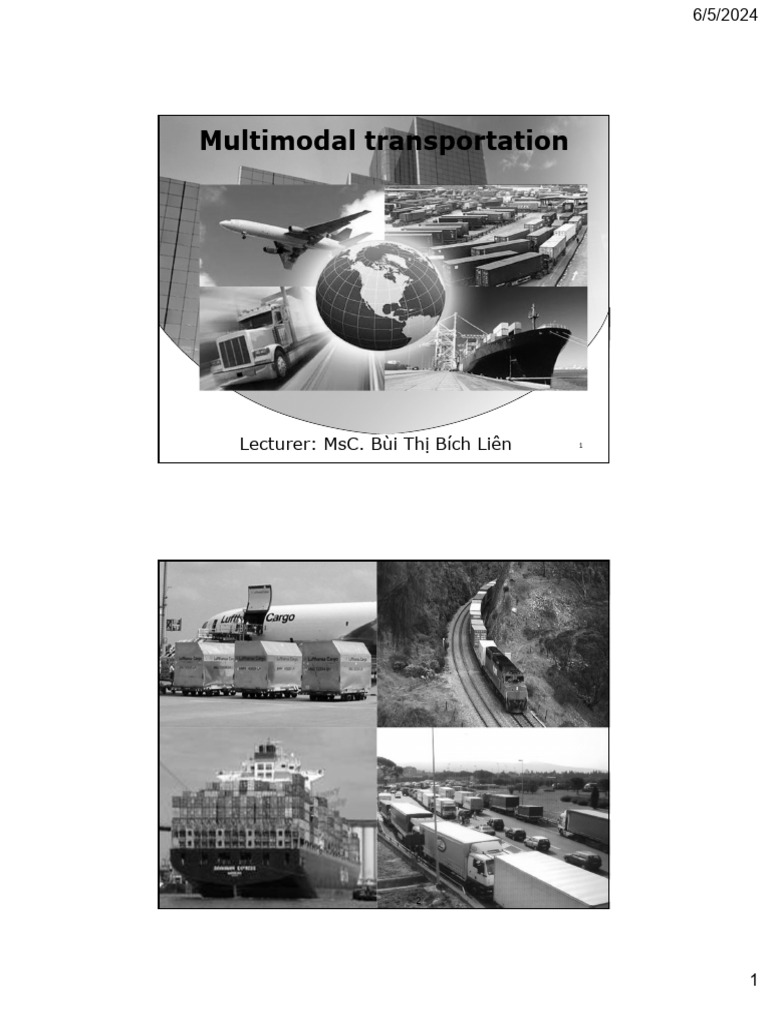 Chap 5 - Multimodal Transportation New | PDF | Cargo | Transport