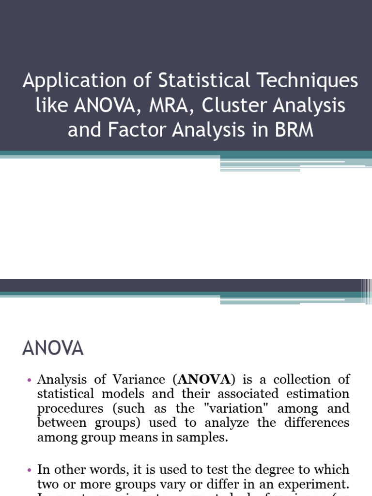 Unit 10, 11, 12 | Download Free PDF | Analysis Of Variance | Statistics