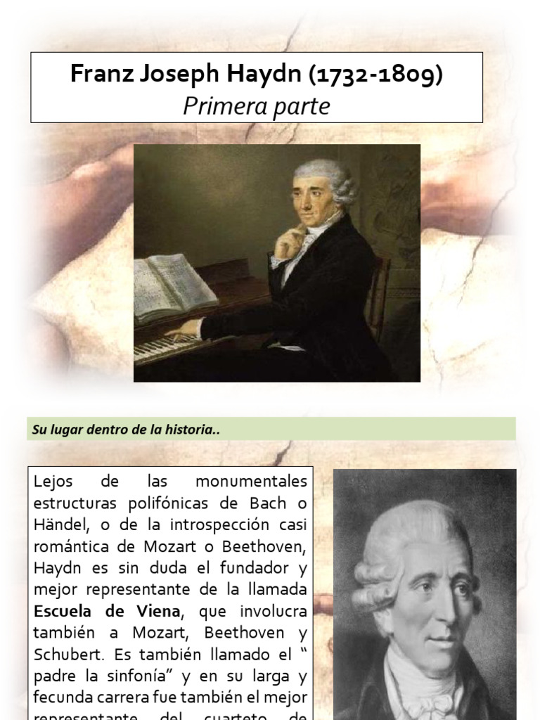 Franz Joseph Haydn | PDF | Sinfonía | Orquestas