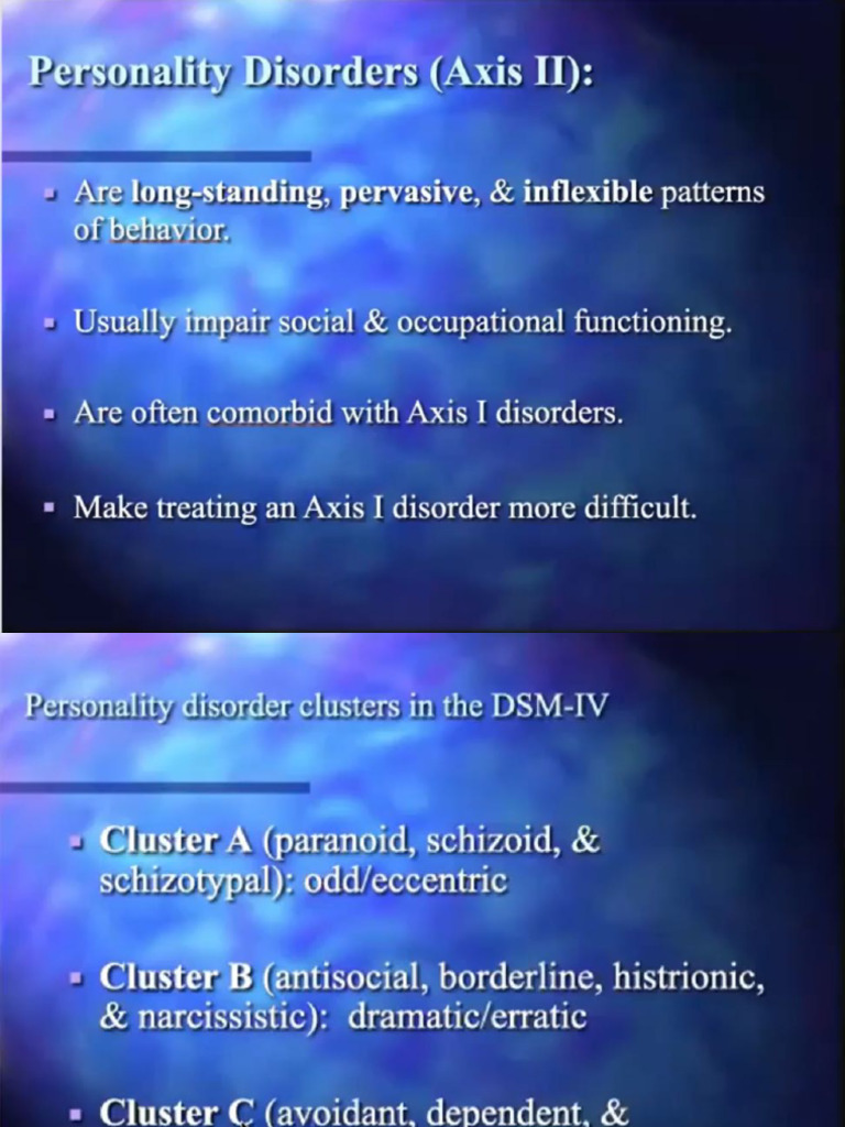 16. Personality Disorders | PDF