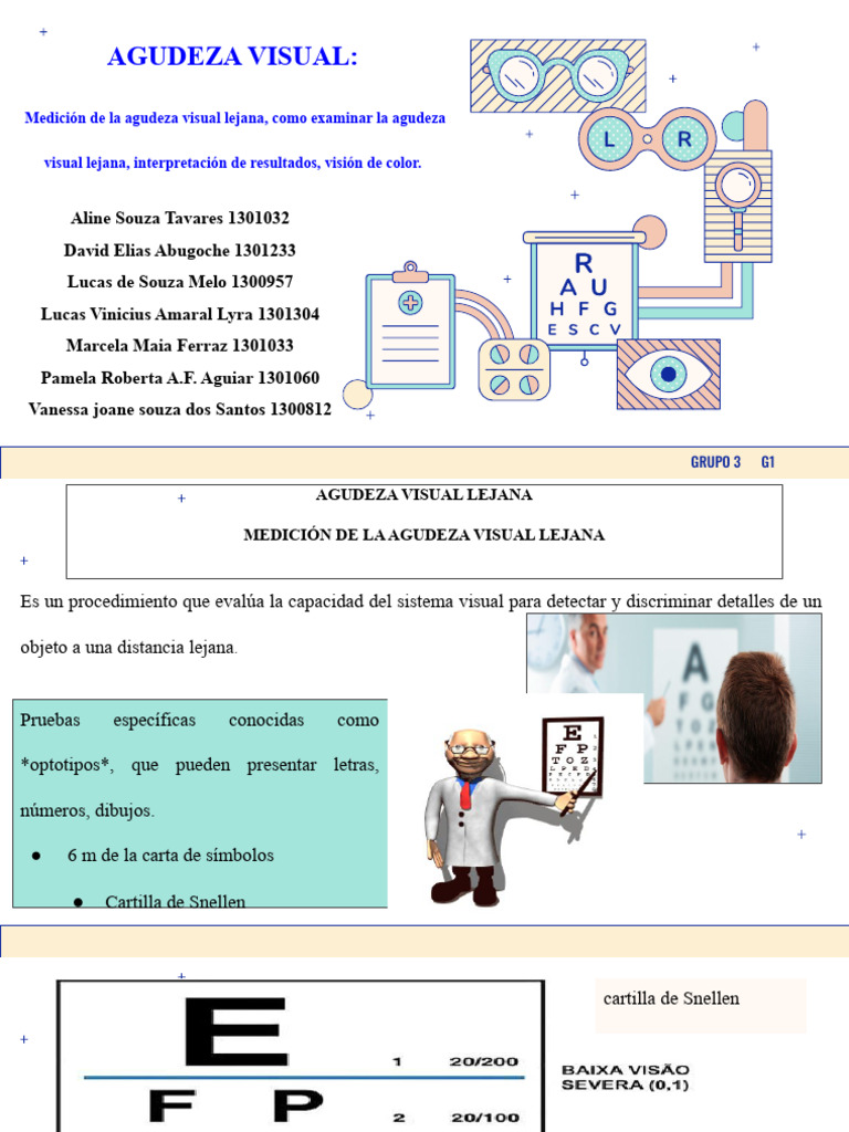 slide agudeza.pptx 1 | PDF | Discapacidad visual | Percepción visual