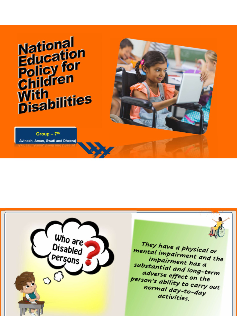 National Policy for Persons with Disabilities Act 2006 | PDF ...