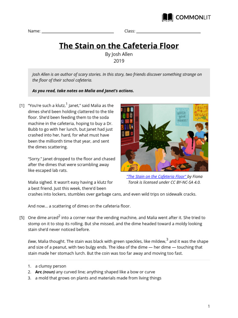 The Stain on the Cafeteria Floor | PDF