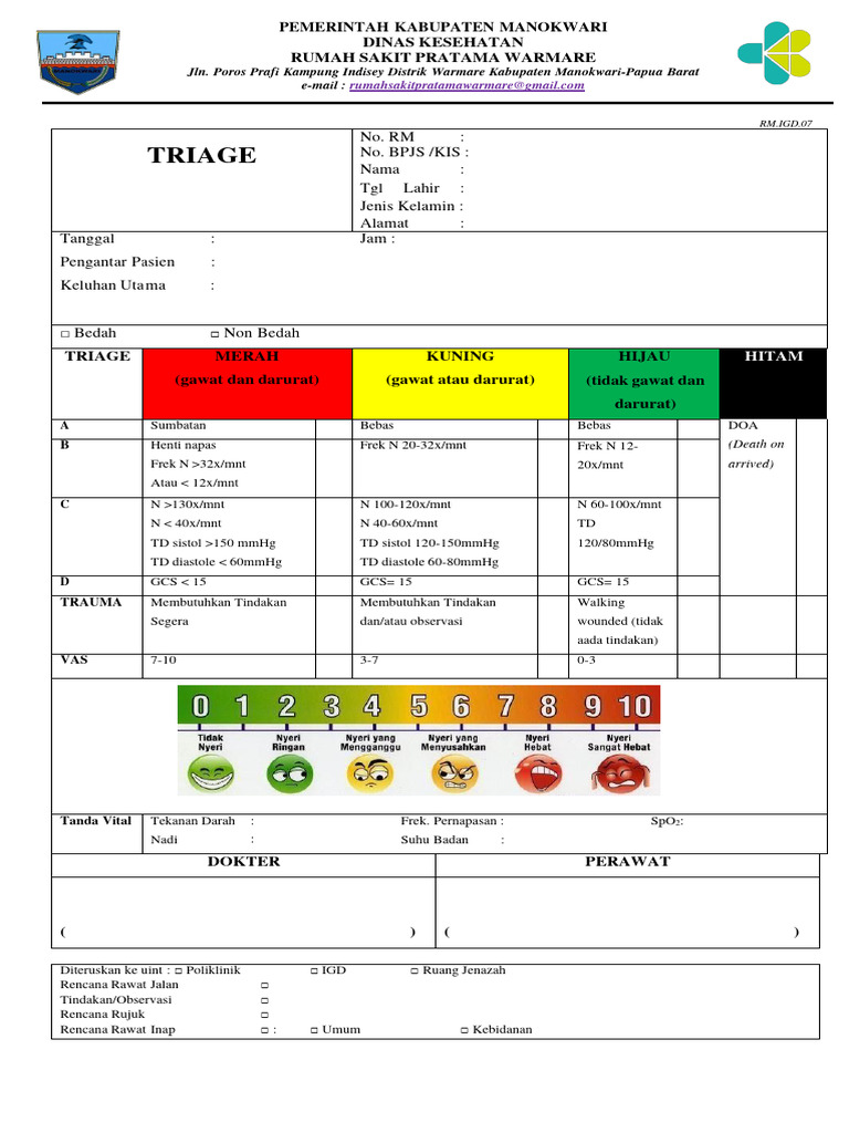 TRIAGE DEWASA | PDF