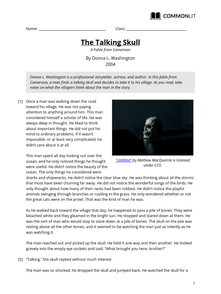 The Talking Skull | PDF