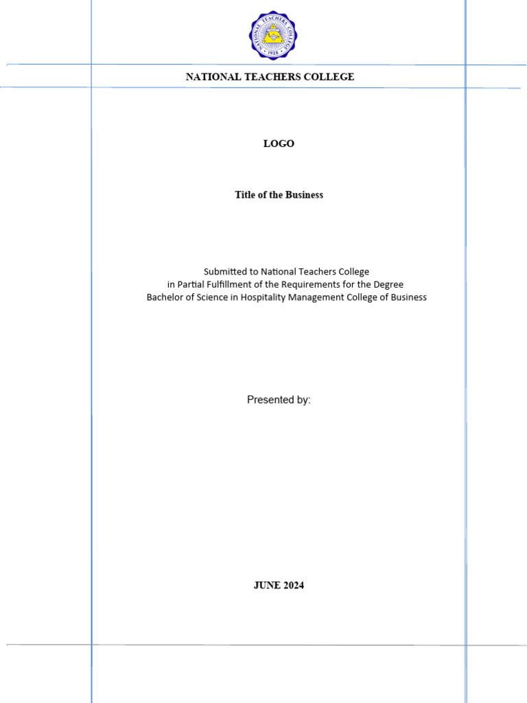 NTC Format-Business Plan | PDF | Marketing | Market (Economics)