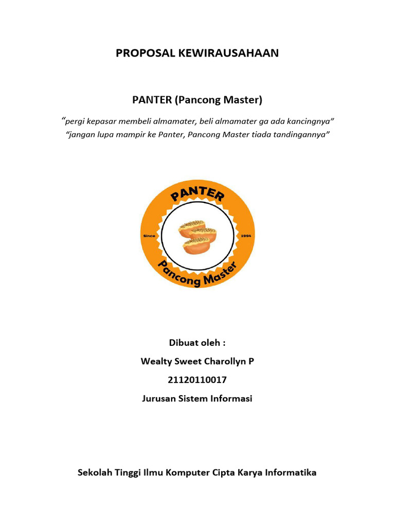 Tugass Proposal Dan BMC | PDF